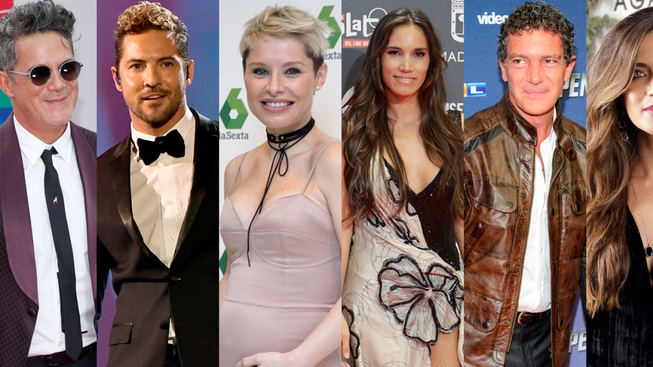 Alejandro Sanz, Antonio Banderas, Soraya, David Bisbal y muchos más ...
