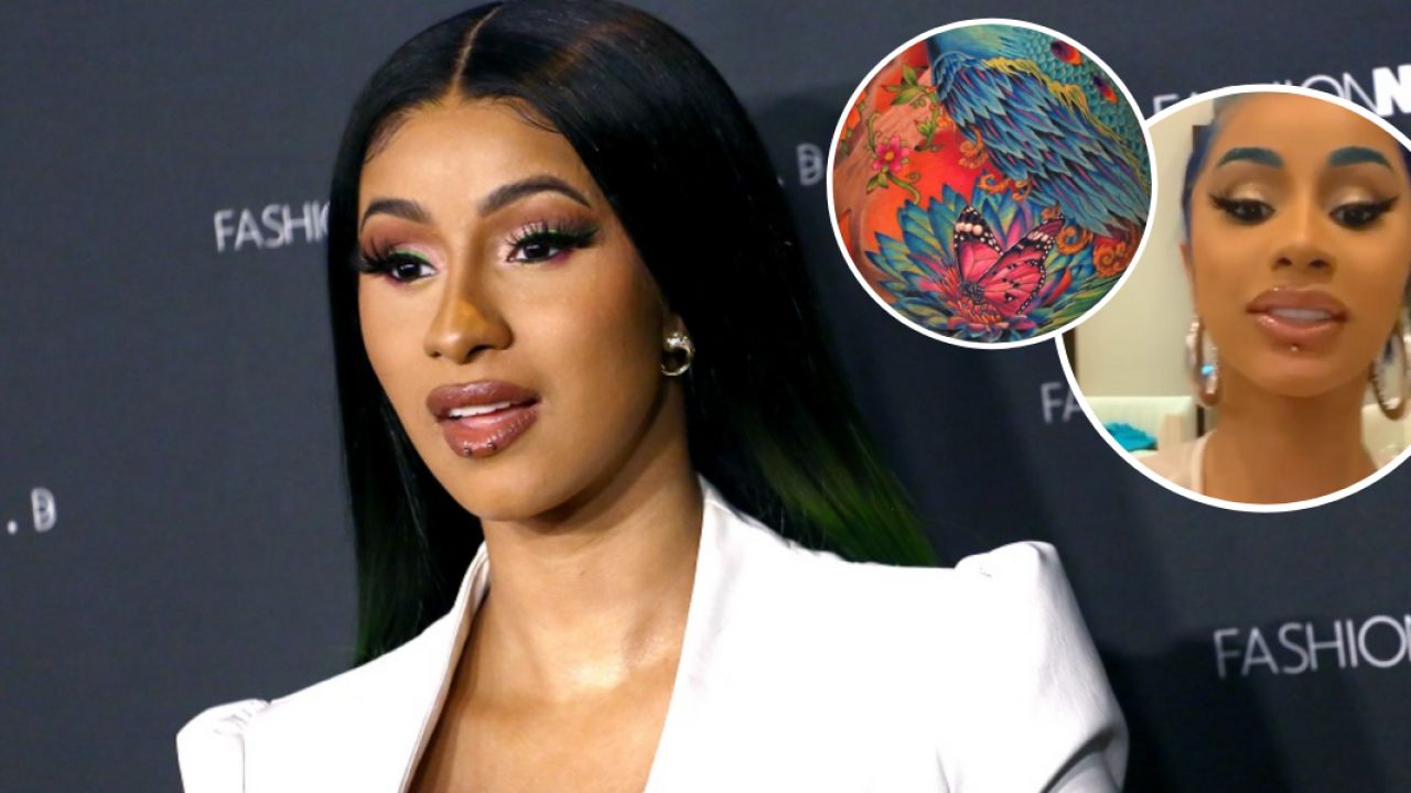 Cardi B se renueva: 7 días "de dolor" retocando su tatuaje y piercings ...